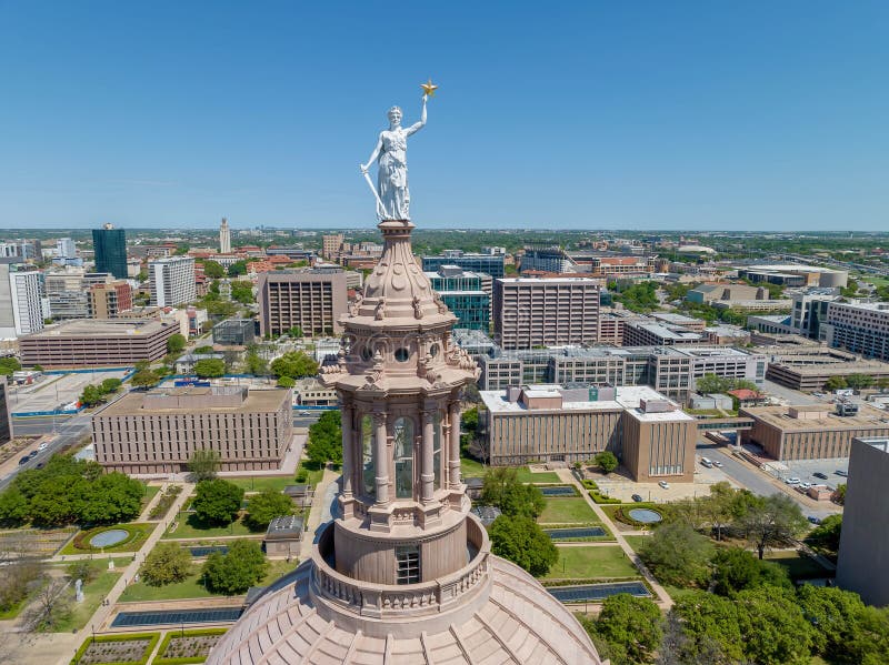Aerial View of the Texas State Capitol in Austin Texas Editorial Image ...