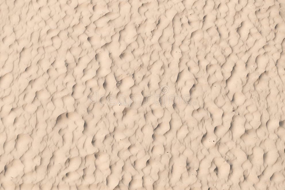Aerial View of Textured Sandy Desert Surface with Ripples Stock Image ...