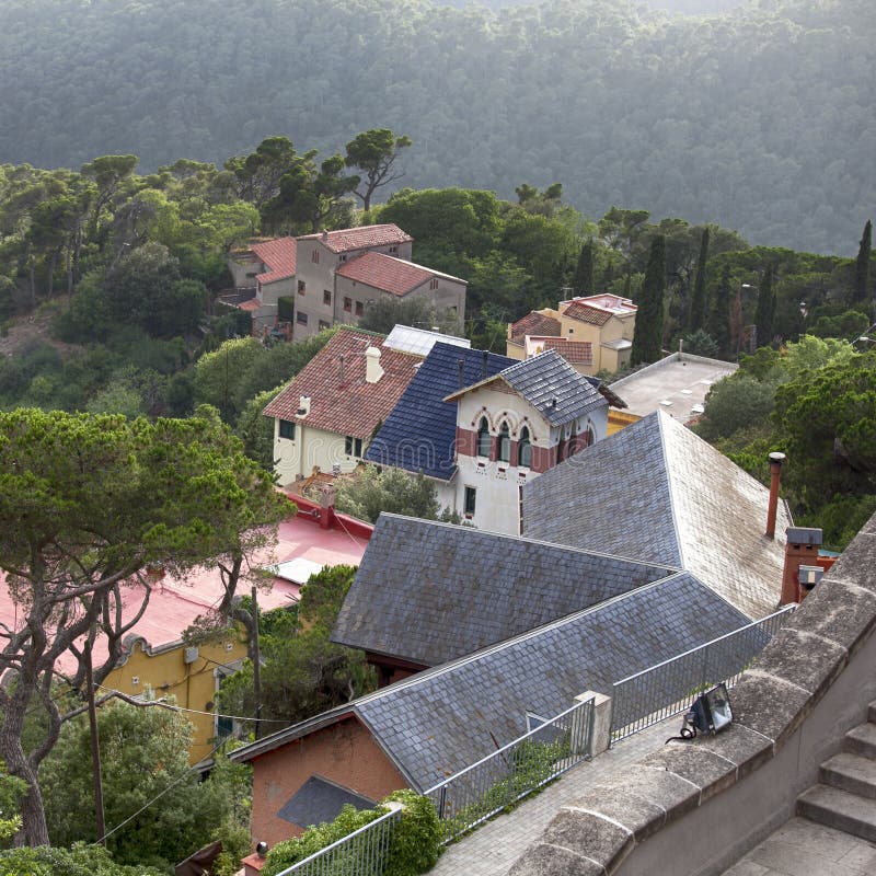 Aerial View from Tibidabo Mountain in Barcelona Editorial Photography ...