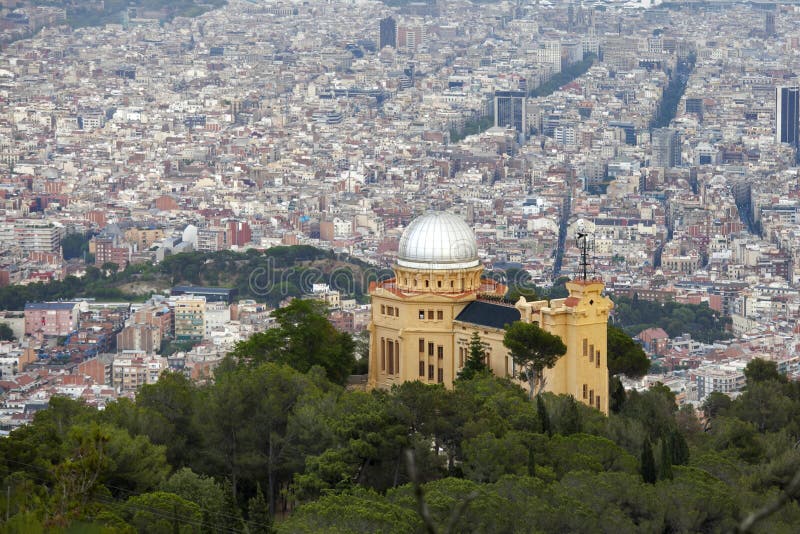 Aerial View from Tibidabo Mountain in Barcelona Editorial Image - Image ...