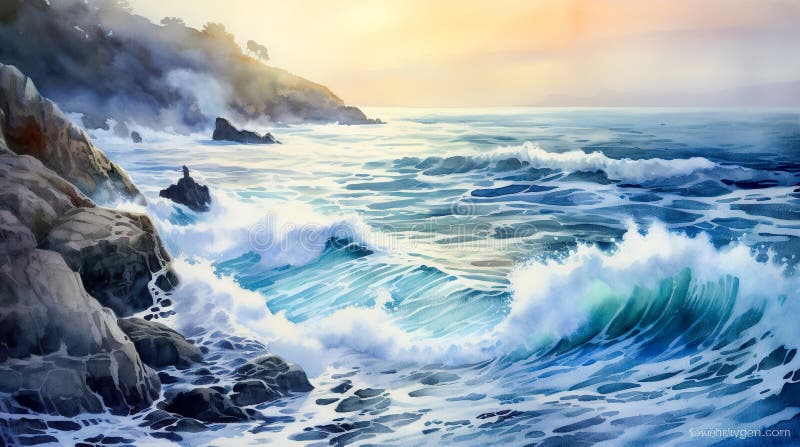 Aerial Blue Waves Stock Illustrations – 1,952 Aerial Blue Waves Stock ...