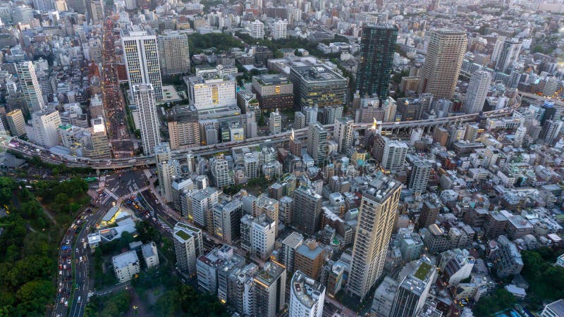 Aerial View of Tokyo from Tokyo Tower Observation Deck Editorial Photo ...