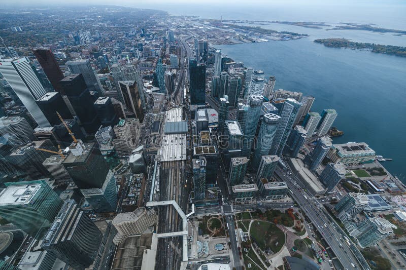 An Aerial View of Toronto Downtown, Canada Stock Image - Image of city ...