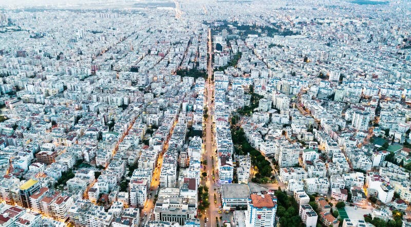 Aerial view on the towm. stock photo. Image of home - 120936760