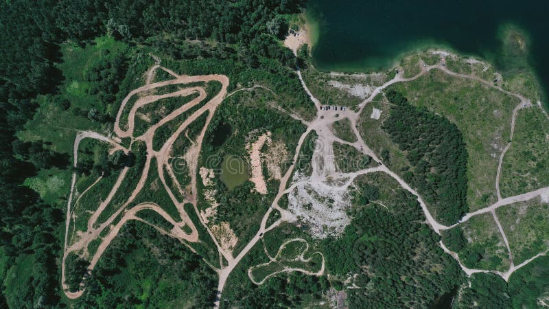 Aerial view of a track stock image. Image of view, outdoor - 154727453