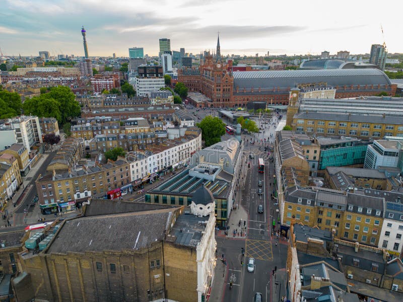 Aerial View of Train Stations Downtown London UK Editorial Photo ...