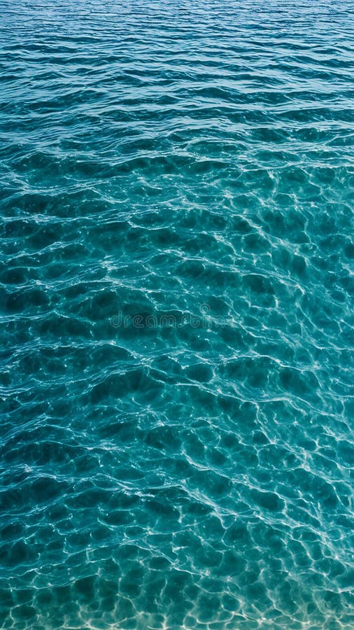 Rippled Turquoise Water Texture Stock Illustration - Illustration of ...