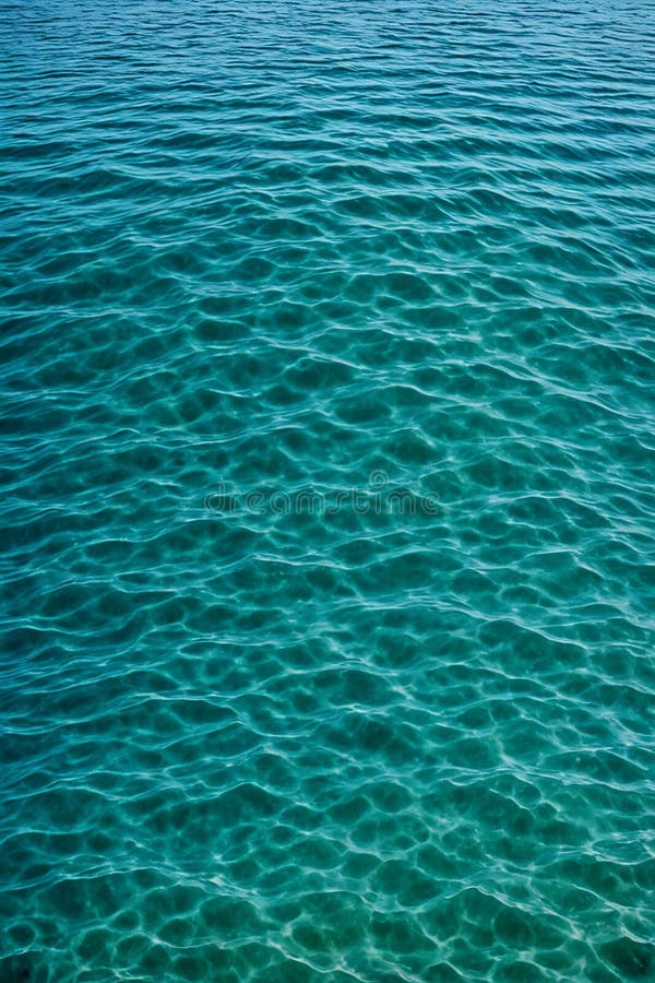 Rippled Turquoise Water Texture Stock Illustration - Illustration of ...