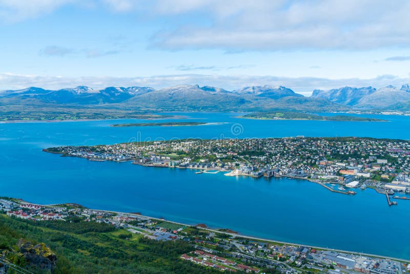 Aerial View of Tromso, Norway Stock Photo - Image of europe, landmark ...