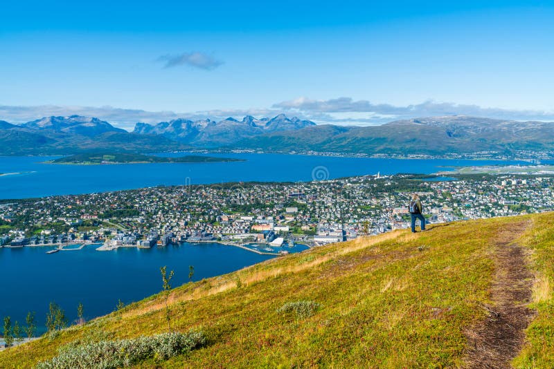 Aerial View of Tromso, Norway Editorial Photography - Image of ...