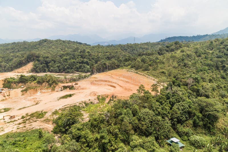 Clearing Forest Land With Bulldozer Stock Photo - Image of holly ...