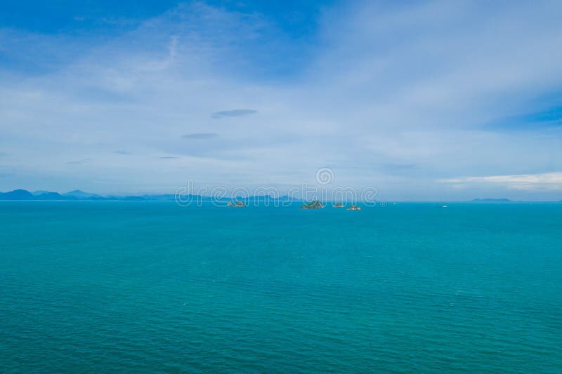 Aerial View of Tropical Ocean Stock Image - Image of blue, background ...
