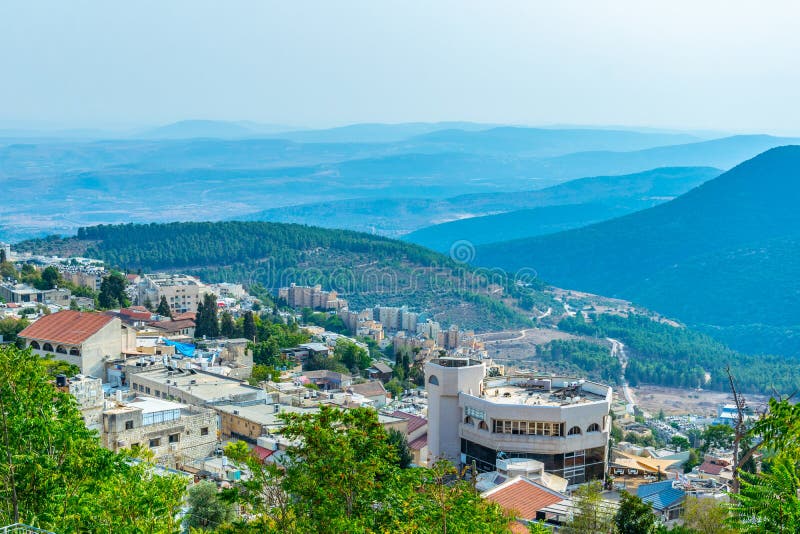 Aerial View of Tsfat/Safed in Israel Stock Image - Image of city ...