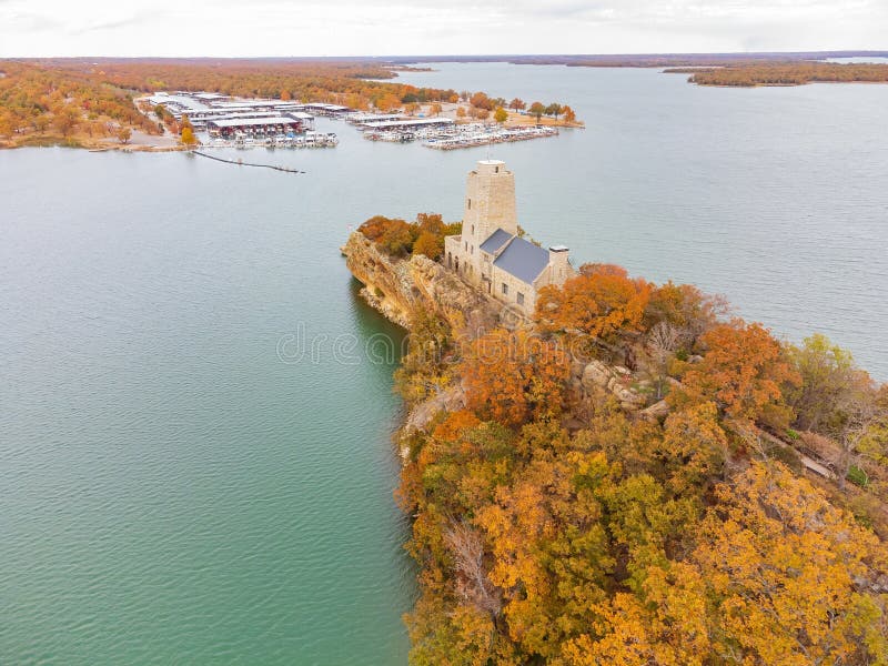 Aerial View of the Tucker Tower of Lake Murray State Park Stock Image ...