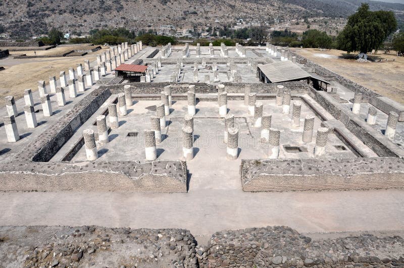 Aerial View of Tula Ruins, Mexico Stock Image - Image of travel ...