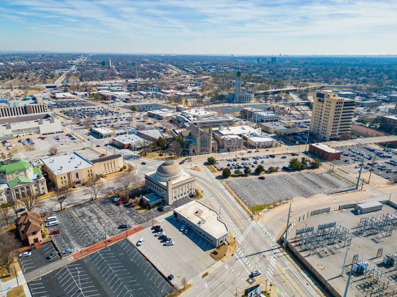 Aerial View of the Tulsa Cityscape Editorial Stock Image - Image of ...