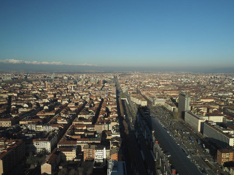 Aerial view of Turin stock photo. Image of city, town - 176489716