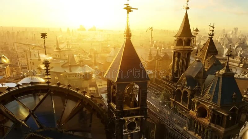 An Aerial View of a Unique Architectural Design Featuring Numerous Cone ...