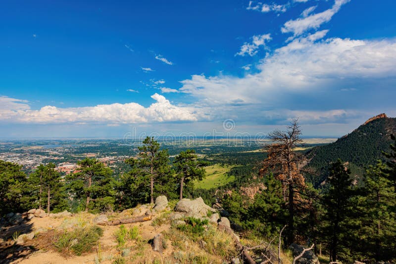 Aerial View of the University of Colorado Boulder Stock Image - Image ...