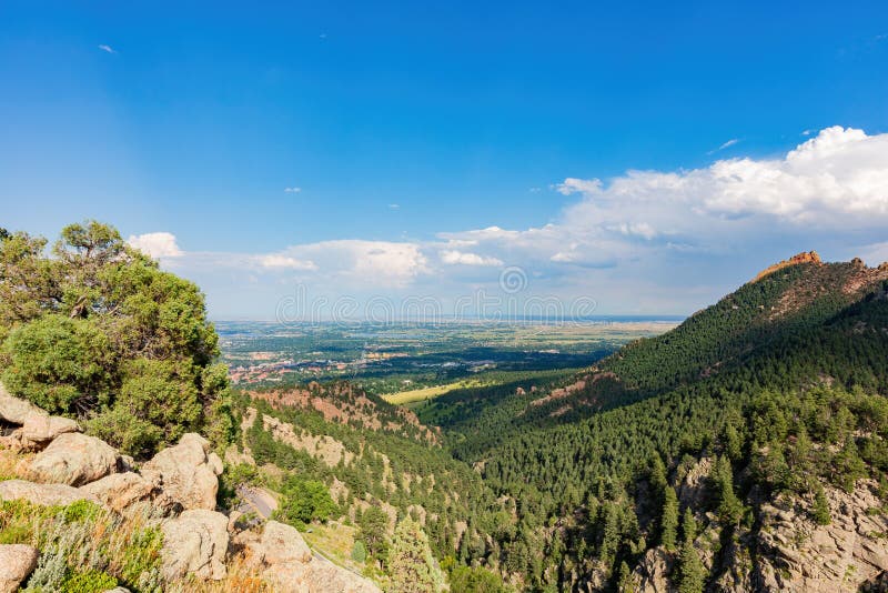 Aerial View of the University of Colorado Boulder Stock Photo - Image ...