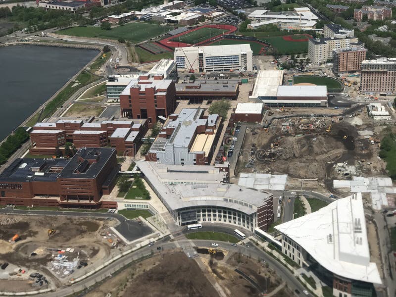 University Drive and UMass Boston Campus Stock Photo - Image of umass ...