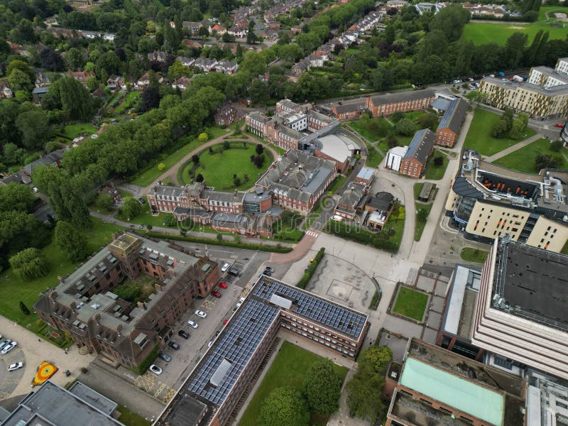Aerial View of University of Hull Campus Student Accommodation, Stock ...
