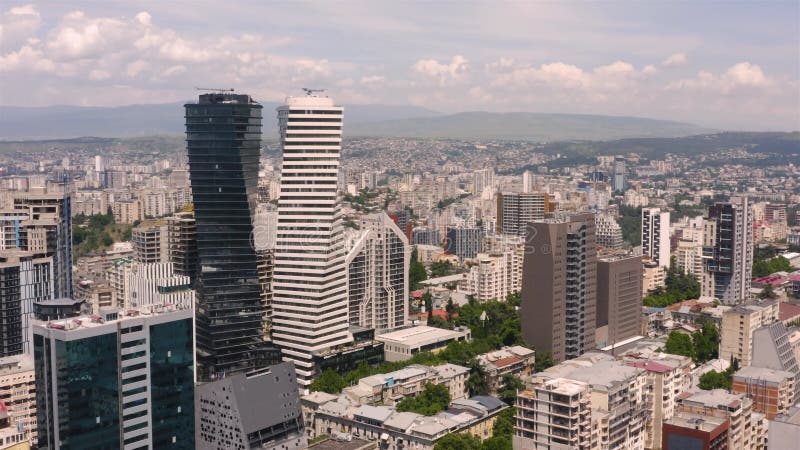 Aerial View of Vake District in Tbilisi Stock Footage - Video of ...