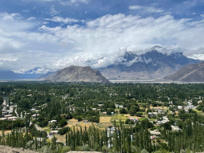 Aerial view of a valley stock image. Image of panorama - 257901139