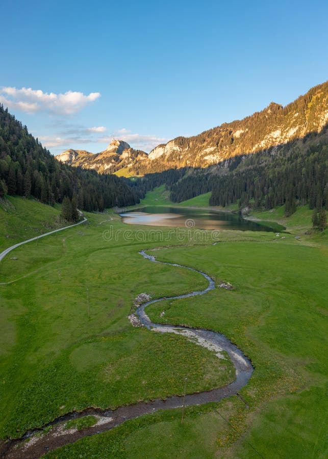 Aerial view of a valley stock photo. Image of nature - 269205510