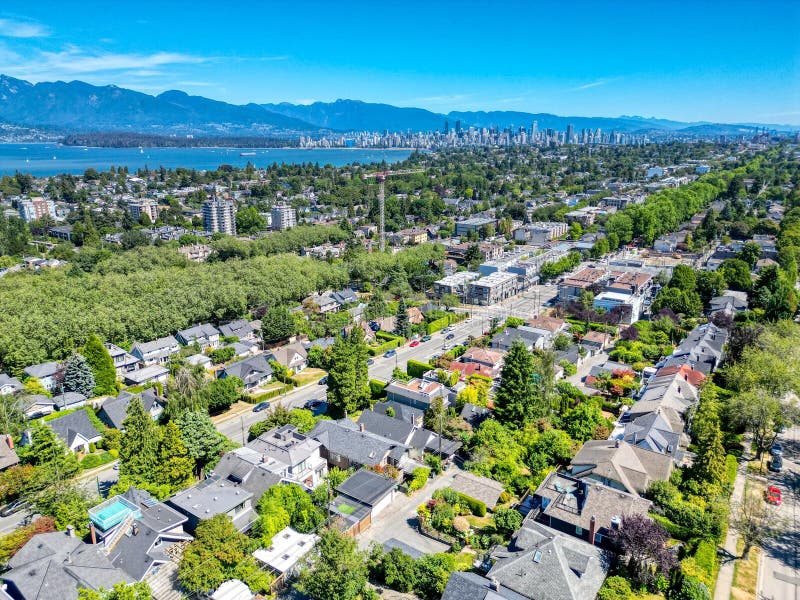Aerial View of Vancouver North Shore Stock Image - Image of ...