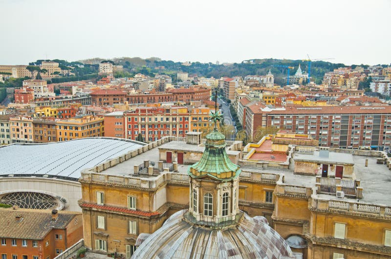 Aerial view of Vatican stock photo. Image of cathedral - 26986730