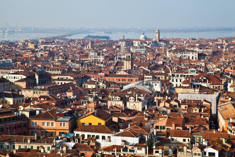 Aerial view of Venice stock photo. Image of architecture - 27890578