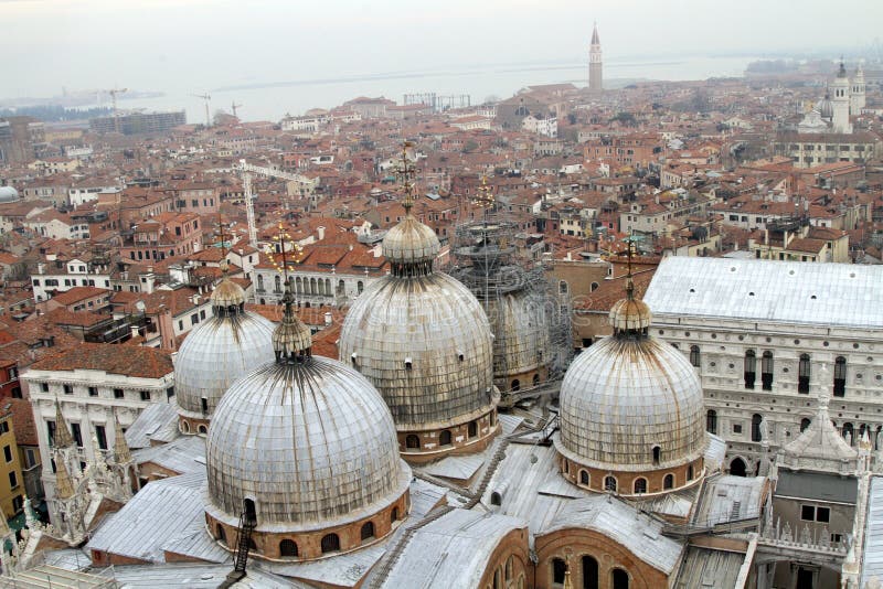 Aerial view on Venice stock photo. Image of landmark - 37669080
