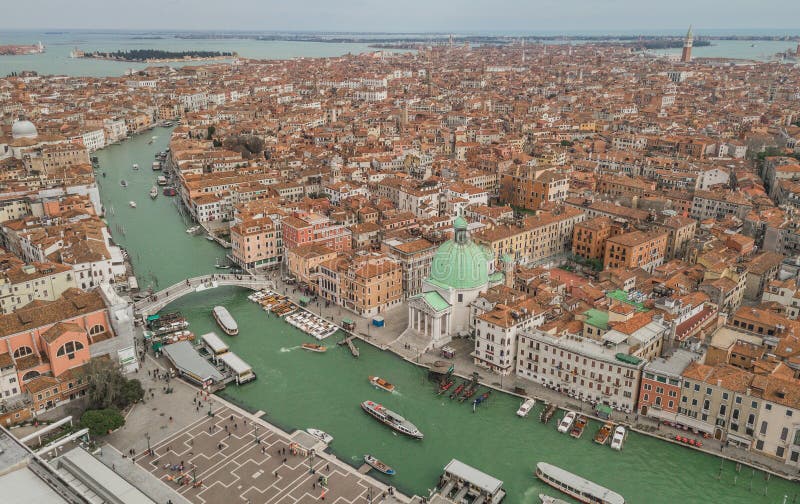 Aerial view of Venice stock image. Image of trip, channel - 113165289
