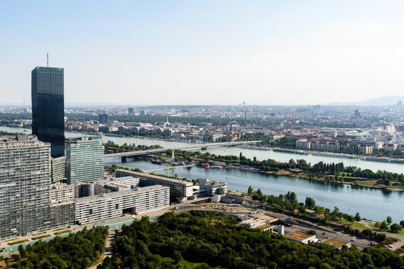 Aerial View of Vienna City stock photo. Image of line - 63160458