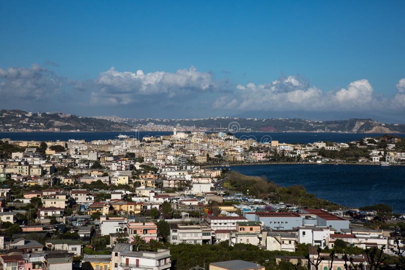 Aerial View of the Village of Bacoli Editorial Image - Image of bacoli ...