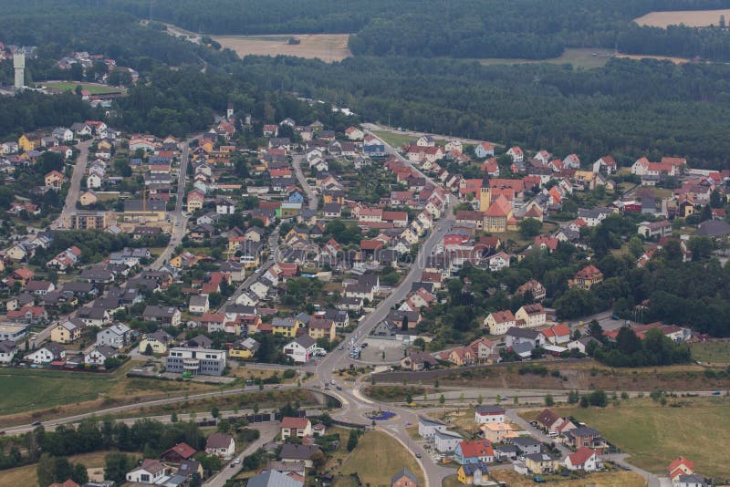 Aerial view of Wackersdorf stock image. Image of famous - 81017005