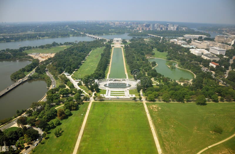 Aerial View from Washington Monument Stock Image - Image of civil ...