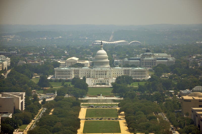Aerial View from Washington Monument Stock Photo - Image of outdoors ...