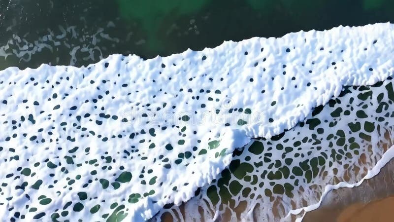 Aerial View of Waves Forming Repetitive Patterns. Stock Footage - Video ...