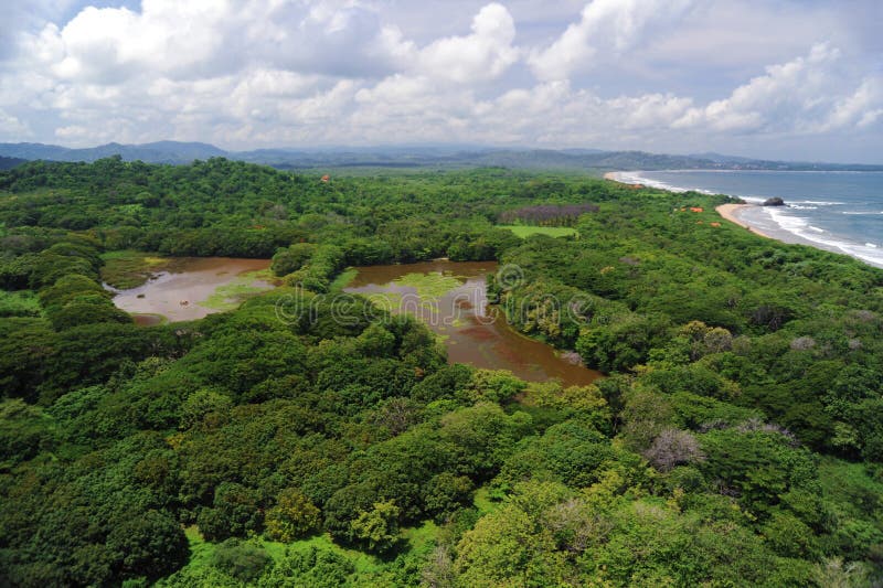 Aerial View of Western Costa Rica Stock Image - Image of costa, blue ...