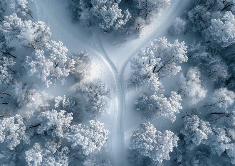 A Path in the Snow Trodden by People Stock Photo - Image of fresh ...