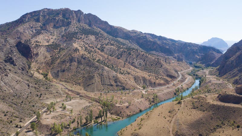 Aerial View of the Winding River Curves, Natures Patterns from Above ...