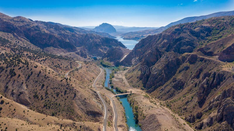 Aerial View of the Winding River Curves, Natures Patterns from Above ...