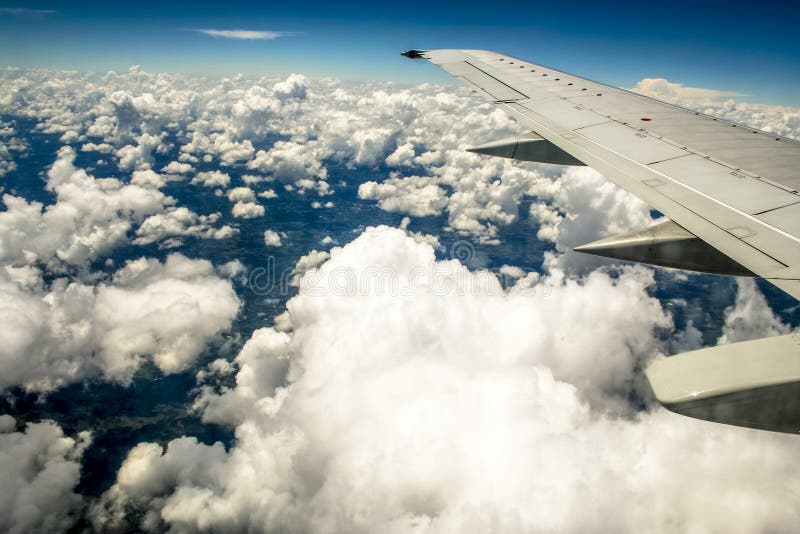 View of airplane stock image. Image of horizon, view - 108975197