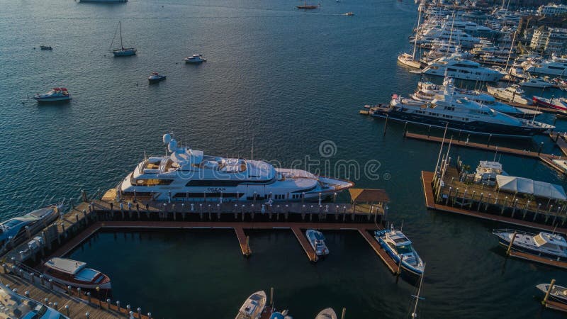 Aerial View of Yachts at a Pier Editorial Photography - Image of boats ...