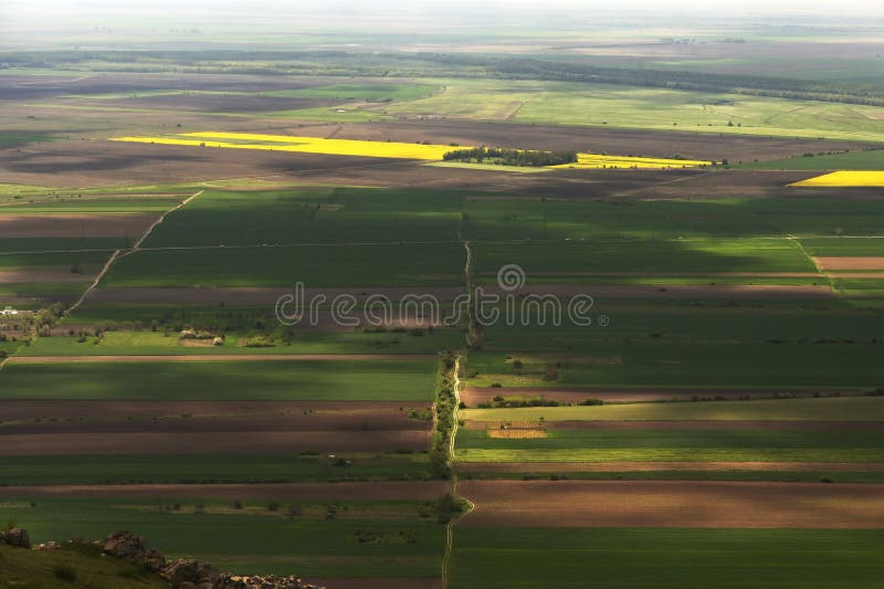 Fields in Romania stock photo. Image of landscape, clouds - 71385768