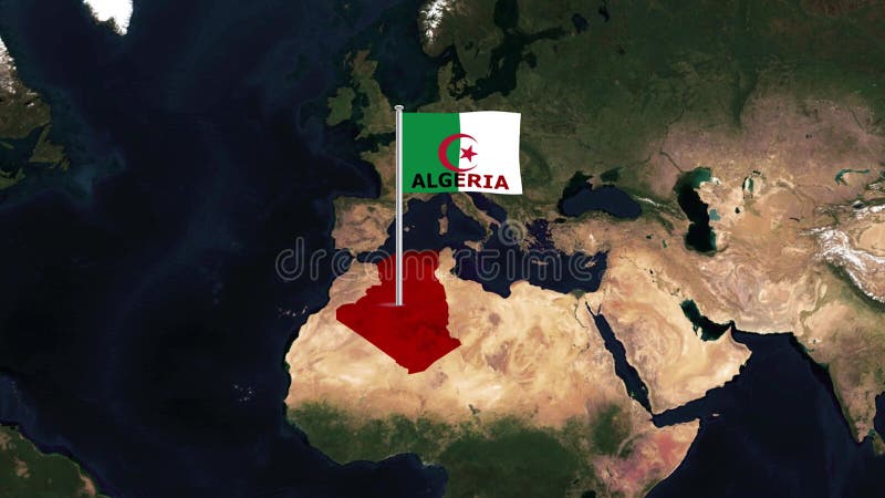 Aerial Views of Algeria S Map and Flag Stock Footage - Video of ... Aerial Views of Algeria S Map and Flag Stock Footage - Video of ...