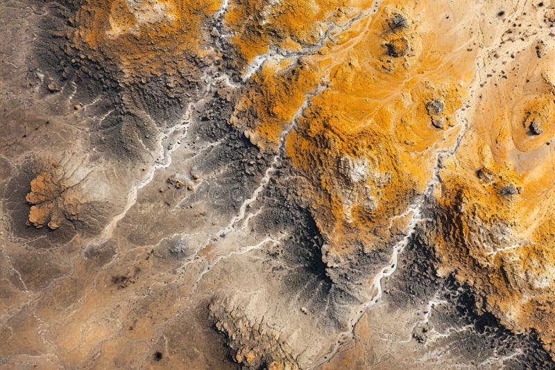 Aerial Views of Desert Landscapes Creating Unique Abstract Visuals ...