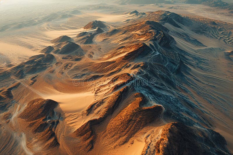 Aerial Views of Desert Landscapes Creating Unique Abstract Visuals ...